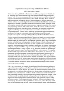 Greenwich Academic Literature Archive - Corporate social responsibility ...